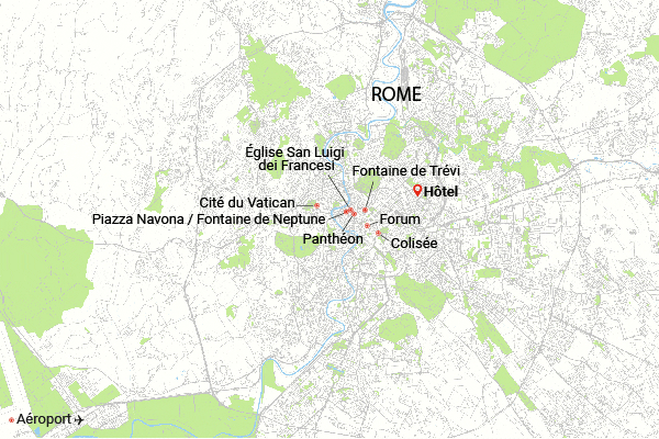Plan Et Carte Touristique De Rome Monuments Et Circuits Rome