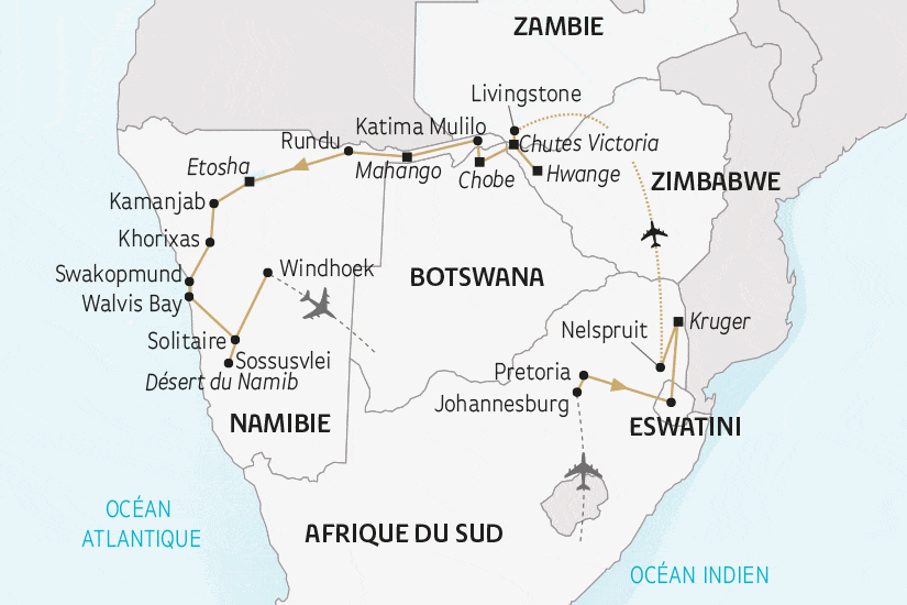 Circuit La grande traversée de l'Afrique australe Afrique Du Sud - Promovacances
